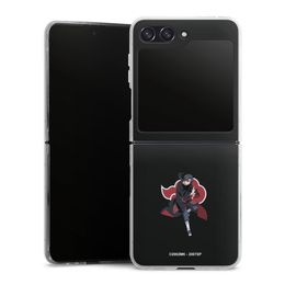 DeinDesign Galaxy Z Flip 5 Handy Hard Case Schutzh&uuml;lle transparent Smartphone Handy H&uuml;lle Naruto Shippuden Itachi Uchiha Official Licensed Product Hard Case