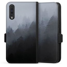 DeinDesign Galaxy A50 Handy Klapph&uuml;lle Handyh&uuml;lle aus Kunst Leder schwarz Flip Case Tree Nature Kunst Sideflip mit Lasche