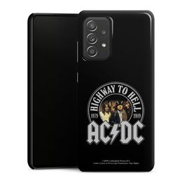 DeinDesign Galaxy A52s 5G Handy Premium Case Smartphone Handyh&uuml;lle Schutzh&uuml;lle gl&auml;nzend Acdc Official Licensed Product Rock Premium Case