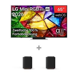 LG 65&Prime; &Prime; Mini RGB evo AI MRGB87B 4K Smart TV 2026 + Sound Suite M5 Dolby Atmos FlexConnect AI Sound Pro 65MRGB87B9B.M5001
