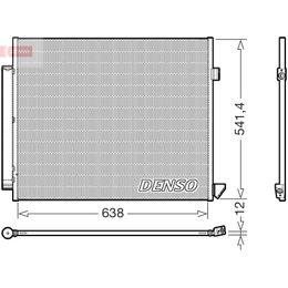 DENSO Kondensator, Klimaanlage dcn17066 f&uuml;r Mercedes