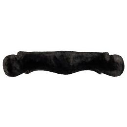 Equinate Mondgurt anatomisch mit synthetischem Lammfell schwarz 80 cm