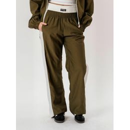 Chinos ITS MAY "ITS MAY Trouser Paola", Damen, Gr. onesize, Normalgr&ouml;&szlig;en, gr&uuml;n, Obermaterial: 95% Baumwolle, 5% Viskose, Hosen