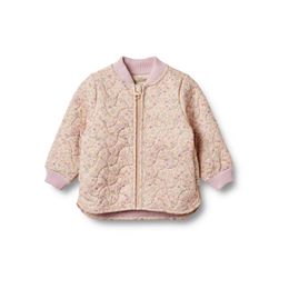 Allwetterjacke Wheat "Wheat Thermo Jacket Loui", Jungen, Gr. 74, rosa (pansies), 100% Polyester, unifarben, normal, ohne Ausschnitt, Jacken, reflektierend