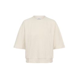 Strickpullover Saint Tropez "Sweatshirt SweeneySZ", Damen, Gr. L, wei&szlig; (ice), Obermaterial: 58% Baumwolle CO(Bio). 39% Polyester PES. 3% Elasthan EL., Pullover Strickpullover