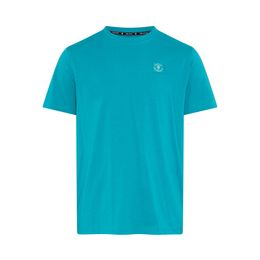 Rundhalsshirt DELMAO, Jungen, Gr. L (52/54), blau (petrol), Single Jersey, Obermaterial: 100% Baumwolle, unifarben, Basic, regular fit, Rundhals, Shirts Rundhalsshirt, Kurzarm, Regular Fit, basic, aus 100% Baumwolle, Topseller