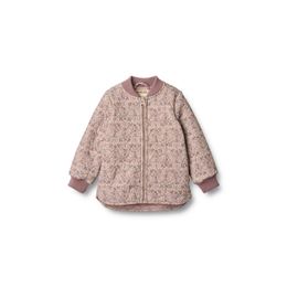Allwetterjacke Wheat "Wheat Thermo Jacket Loui", Jungen, Gr. 74, rosa (rose dust tapestry), 100% Polyester, unifarben, normal, ohne Ausschnitt, Jacken, reflektierend