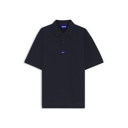 Poloshirt Hugo "Nolitos", Herren, Gr. L, dunkelblau405, Jersey, Obermaterial: 100% Baumwolle, unifarben, loose fit normal, Rundhals, B&uuml;ndchen, Shirts, Polokragen, Loose Fit, reine Baumwolle