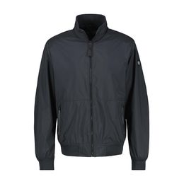 Blouson Lerros, Herren, Gr. L, blau (blau night 477), Web, Obermaterial: 100% Polyester, unifarben, bequem h&uuml;ftbedeckend, Rundhals, Flachstrickb&uuml;ndchen, Jacken Blouson, mit Stehkragen und Rei&szlig;verschluss