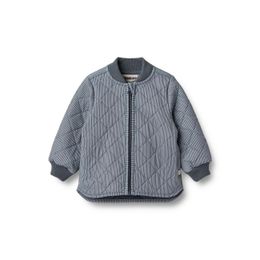 Allwetterjacke Wheat "Wheat Thermo Jacket Loui", Jungen, Gr. 74, blau (ink stripe), 100% Polyester, unifarben, normal, ohne Ausschnitt, Jacken, reflektierend