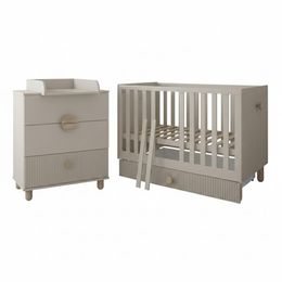 kiki design Babyzimmer-Set, Beige, Holzwerkstoff, 60x87x120 cm, Babym&ouml;bel, Babyzimmer-Sets