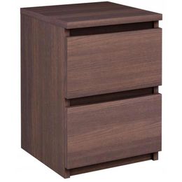 Matkam M&ouml;bel Nachttisch, Wenge, Holzwerkstoff, 30x42x30 cm, Schlafzimmer, Nachttische