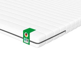 Schlaftroll Kaltschaum-Topper, Wei&szlig;, Textil, 180x200 cm, Oeko-Tex&reg; Standard 100, Schlafzimmer, Matratzen Shop, Matratzenzubeh&ouml;r, Topper