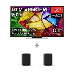 LG 55&Prime; &Prime; Mini RGB evo AI MRGB87B 4K Smart TV 2026 + Sound Suite M5 Dolby Atmos FlexConnect AI Sound Pro 55MRGB87B9B.M5001