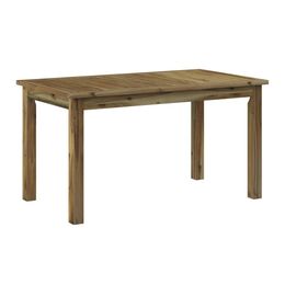 Ambia Garden Gartentisch, Akazie, Holz, Akazie, massiv, rechteckig, eckig, 80x76x140 cm, FSC 100%, gastro- und objekttauglich, regenabweisend, wetterfest, Gartenm&ouml;bel, Gartentische, Gartentische