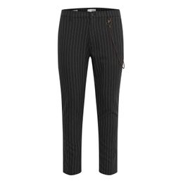 !Solid Stoffhose SOLID "Stoffhose SDTravis", Herren, Gr. L, N-Gr, dar grau m (798288)_grobgestreift, Obermaterial: 66% Polyester PES. 32% Viskose CV. 2% Elasthan EL., Hosen Stoffhose
