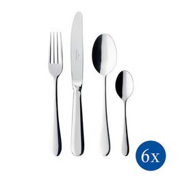 Villeroy & Boch Villeroy & Boch Besteckset Oscar, Metall, 24-teilig, 28x5x44 cm, Essen & Trinken, Besteck, Besteck-Sets