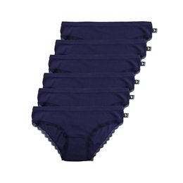 like it! Minislip LIKE IT "6er Pack Minislip Jessy", Damen, Gr. L, midnight blau, Obermaterial: 95% Modal CMD. 5% Elasthan EL., Unterhosen