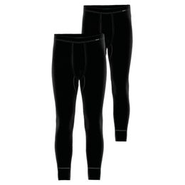 Lange Unterhose Ammann "2er Pack lange Unterhose mit Eingriff Day Classic", Herren, Gr. 5, schwarz, Obermaterial: 100% Baumwolle CO., Unterhosen Lange Unterhose