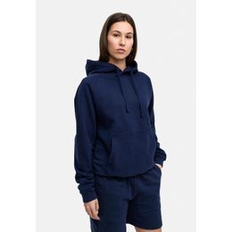 Hoodie DAILY COTTON "Daily Cotton Kapuzenpullover OVERSIZE HOODIE", M&auml;dchen, Gr. L, navy washed, Obermaterial: 100% Baumwolle CO., Sweatshirts Hoodie