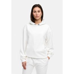 Hoodie DAILY COTTON "Daily Cotton Kapuzenpullover OVERSIZE HOODIE", M&auml;dchen, Gr. L, wei&szlig; (sanftes wei&szlig;, cream), Obermaterial: 100% Baumwolle CO., Sweatshirts Hoodie