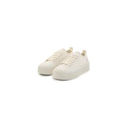 Trainingsschuh Buffalo "Buffalo MADISON", Damen, Gr. 37, cream, Baumwolle, unifarben, Schuhe