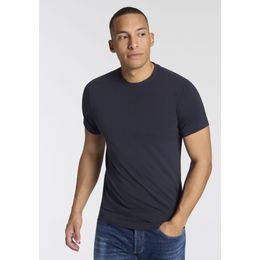 T-Shirt Replay, Jungen, Gr. 3XL, tiefblau, Single Jersey, Obermaterial: 95% Baumwolle, 5% Elasthan, unifarben, regular fit normal, Rundhals, abgesteppte Kante, Shirts T-Shirt, Baumwoll-Mix, Rundhalsform
