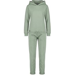 alife and kickin ALIFE & KICKIN Damen Loungeanzug "Damen Loungewear Set, Jogginganzug", Gr. L, gr&uuml;n, 95% Baumwolle, 5% Elasthan, Homewear-Sets
