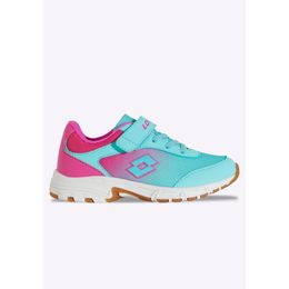 Lotto M&auml;dchen Hallenschuh, Gr. 35teal, pink, Mesh, Synthetik, Schuhe