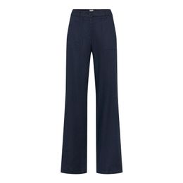 Culotte Brax "Style MAINE", Damen, Gr. 32, Normalgr&ouml;&szlig;en, dunkelblau, Web, 59% Leinen, 19% Baumwolle, 19% Viskose, 3% Elasthan, Hosen Culotte