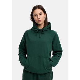 Hoodie DAILY COTTON "Daily Cotton Kapuzenpullover OVERSIZE HOODIE", M&auml;dchen, Gr. L, gr&uuml;n washed, Obermaterial: 100% Baumwolle CO., Sweatshirts Hoodie