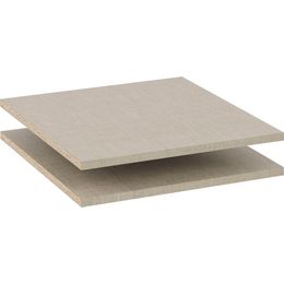 Einlegeboden Rauch, B:48cm T:50cm, beige, Holzwerkstoff, Einlegeb&ouml;den, "Zubeh&ouml;r f&uuml;r Rauch-Schr&auml;nke ORANGE/BLACK", 2er-Set Breite 48 cm, Tiefe 50 cm