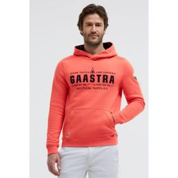 Kapuzensweatshirt Gaastra, Herren, Gr. M, orange (coral bay), Sweatware, Material: 72% Baumwolle, 28% Polyester, bedruckt, regular fit normal, Rundhals, eingesetzt Rippb&uuml;ndchen, Sweatshirts, mit Baumwolle