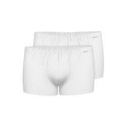 Retro Pants Ammann "2er Pack Retro Short Day Modern", Herren, Gr. 6, wei&szlig;, Obermaterial: 89% Baumwolle CO. 7% Elasthan EL. 4% Polyester PES., Unterhosen