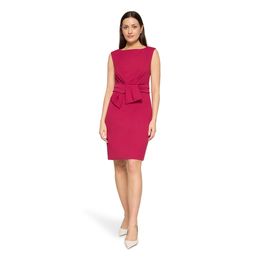 Etuikleid Vera Mont "Damen knielang", Damen, Gr. 36, Normalgr&ouml;&szlig;en, pink (schwarz raspberry), Cr&ecirc;pe, Obermaterial: 95% Polyester, 5% Elasthan. Futter: 100% Polyester, figurbetont kurz, U-Boot-Ausschnitt, Kleider Etuikleid