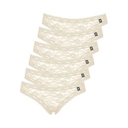 like it! Minislip LIKE IT "6er Pack Minislip Lisa", Damen, Gr. L, ivory, Obermaterial: 100% Polyamid PA., Unterhosen