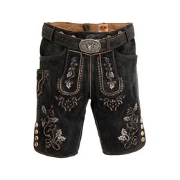 MADDOX COUNTRY Lederhose COUNTRY MADDOX "Lederhose WALDKREUZ", Herren, Gr. 58, EURO, schwarz, Obermaterial: 100% Lederfaserstoff LEAFIBTEX., Hosen