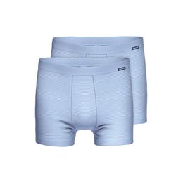 Retro Pants Ammann "2er Pack Pant kurz mit Eingriff Day Classic", Herren, Gr. 5, blau (hellblau), Obermaterial: 75% Baumwolle CO. 25% Polyester PES., Unterhosen