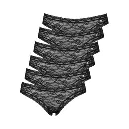 like it! Minislip LIKE IT "6er Pack Minislip Lisa", Damen, Gr. L, schwarz, Obermaterial: 100% Polyamid PA., Unterhosen