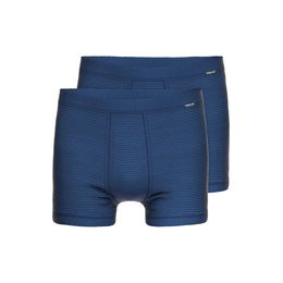 Retro Pants Ammann "2er Pack Pant kurz mit Eingriff Day Classic", Herren, Gr. 5, blau (dunkelblau), Obermaterial: 75% Baumwolle CO. 25% Polyester PES., Unterhosen