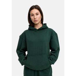 Hoodie DAILY COTTON "Daily Cotton Kapuzenpullover OVERSIZE HOODIE", M&auml;dchen, Gr. L, gr&uuml;n (gr&uuml;n washed), Obermaterial: 100% Baumwolle CO., Sweatshirts Hoodie