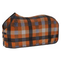 ESKADRON Platinum Abschwitzdecke Fleece Check black pale 165 cm
