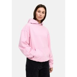Hoodie DAILY COTTON "Daily Cotton Kapuzenpullover OVERSIZE HOODIE", M&auml;dchen, Gr. L, rosa (bubble gum washed), Obermaterial: 100% Baumwolle CO., Sweatshirts Hoodie