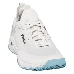 Hallenschuh Kempa "Hallen-Sport-Schuhe Wing Lite 3.0 W", Damen, Gr. 10, wei&szlig;, aqua, schwarz, Obermaterial: 100% Textilmaterial TEXMAT., Schuhe Hallenschuh