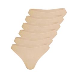Jazz-Pants Slips Nina von C. "6er Pack Jazzpant Secret", Damen, Gr. 36, beige (caramel), Obermaterial: 95% Polyamid PA. 5% Elasthan EL., Unterhosen