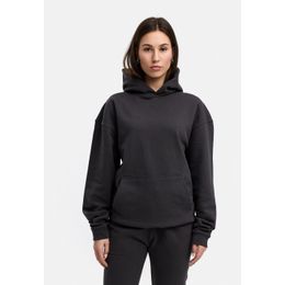 Hoodie DAILY COTTON "Daily Cotton Kapuzenpullover OVERSIZE HOODIE", M&auml;dchen, Gr. L, schwarz (anthrazit), Obermaterial: 100% Baumwolle CO., Sweatshirts Hoodie