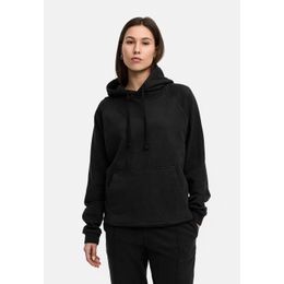 Hoodie DAILY COTTON "Daily Cotton Kapuzenpullover OVERSIZE HOODIE", M&auml;dchen, Gr. L, schwarz washed, Obermaterial: 100% Baumwolle CO., Sweatshirts Hoodie