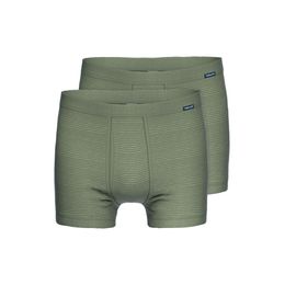 Retro Pants Ammann "2er Pack Pant kurz mit Eingriff Day Classic", Herren, Gr. 5, gr&uuml;n (forst), Obermaterial: 75% Baumwolle CO. 25% Polyester PES., Unterhosen