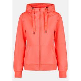 Sweatjacke SALZHAUT "Sweatjacke S&Ouml;&Ouml;TE", Damen, Gr. L, orange (fiery coral), Obermaterial: 55% Baumwolle CO. 45% Polyester PES., Sweatjacken Sweatjacke