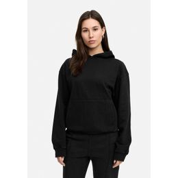 Hoodie DAILY COTTON "Daily Cotton Kapuzenpullover OVERSIZE HOODIE BOXY-FIT", M&auml;dchen, Gr. S, schwarz (schwarz washed), Obermaterial: 100% Baumwolle CO., Sweatshirts Hoodie